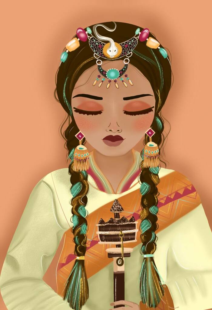 Иллюстрация digital procreate в стиле люди | Illustrators.ru