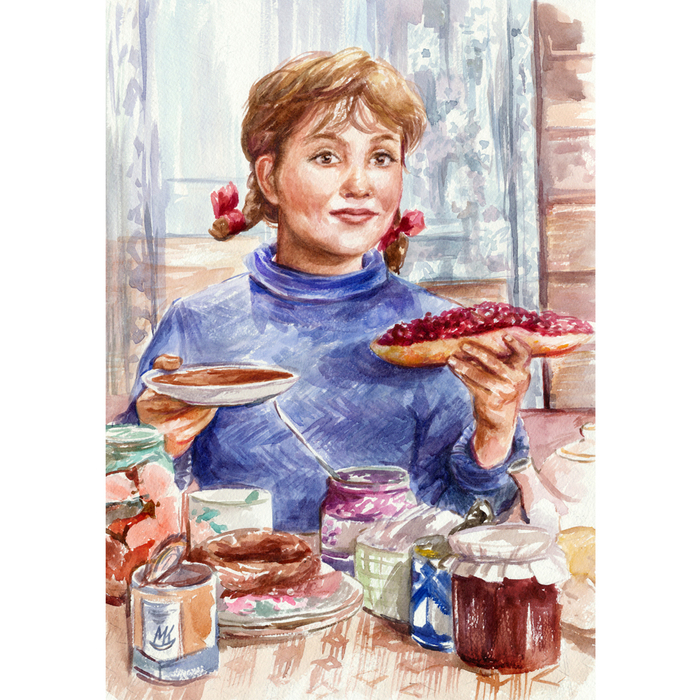 Иллюстрация Девчата | Illustrators.ru