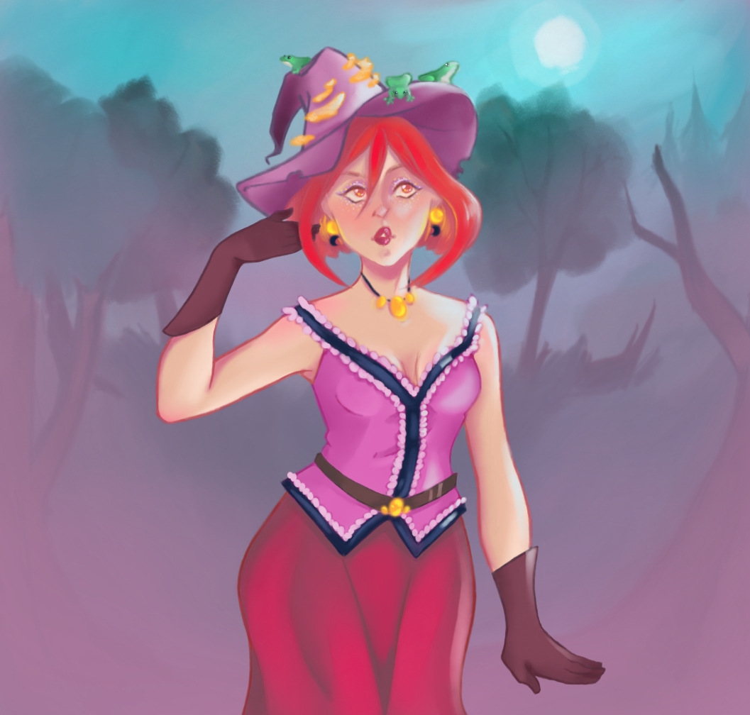 Иллюстрация Witch в стиле 2d, персонажи | Illustrators.ru