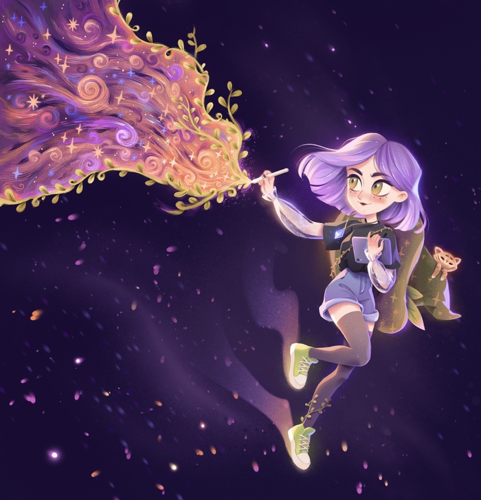 Иллюстрация Art witch в стиле 2d, cg | Illustrators.ru