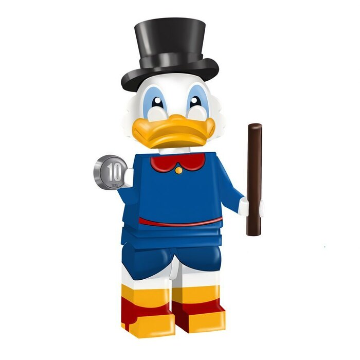 Иллюстрация Фигурка Lego «Скрудж» в стиле реализм в стиле 2d,