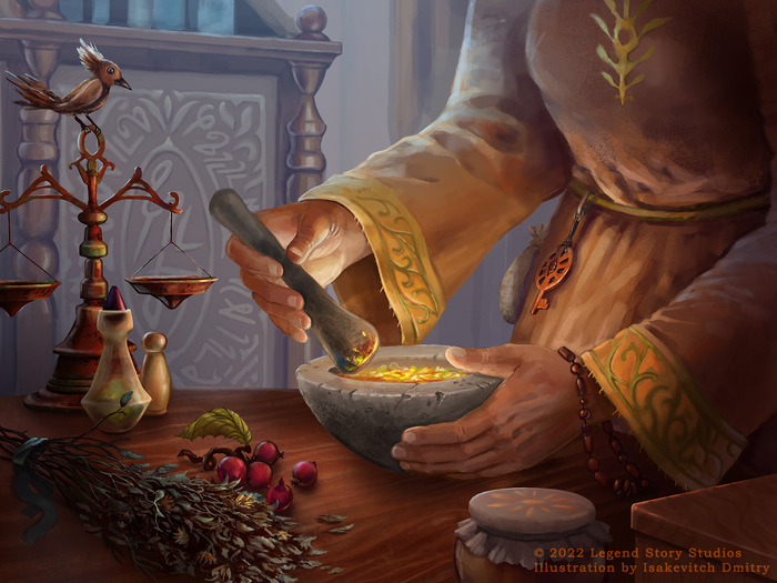 Иллюстрация Healing Balm в стиле 2d | Illustrators.ru