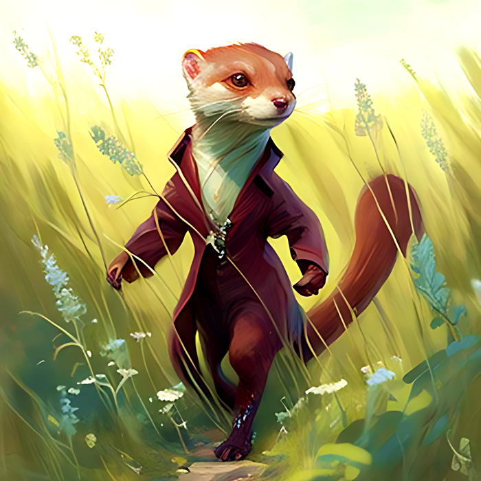 Иллюстрация Сурок из сказки в стиле академический рисунок, графика,