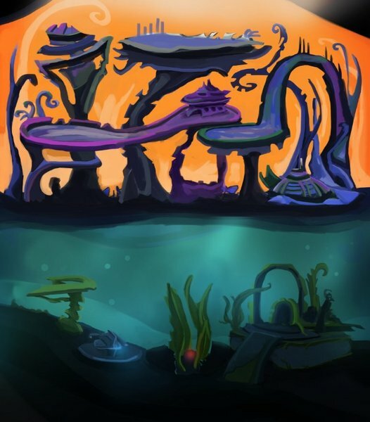 Иллюстрация Dual world в стиле cg | Illustrators.ru