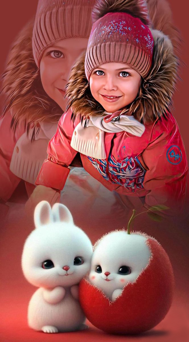 Иллюстрация Зайка моя в стиле 2d | Illustrators.ru