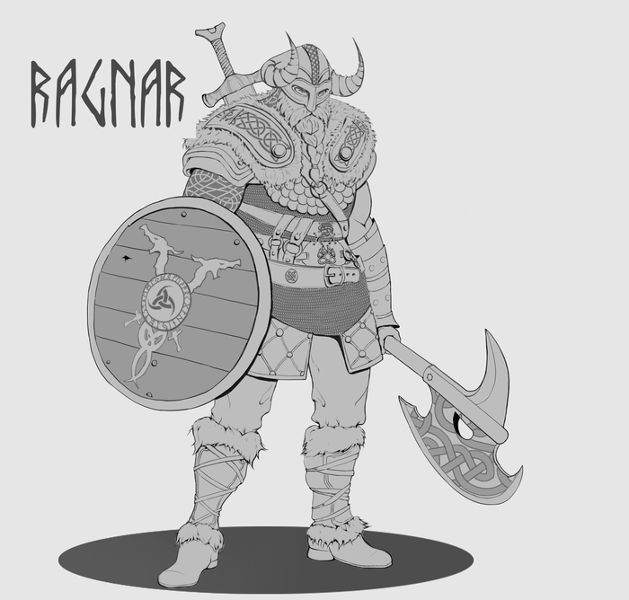 Иллюстрация Ragnar в стиле 2d | Illustrators.ru
