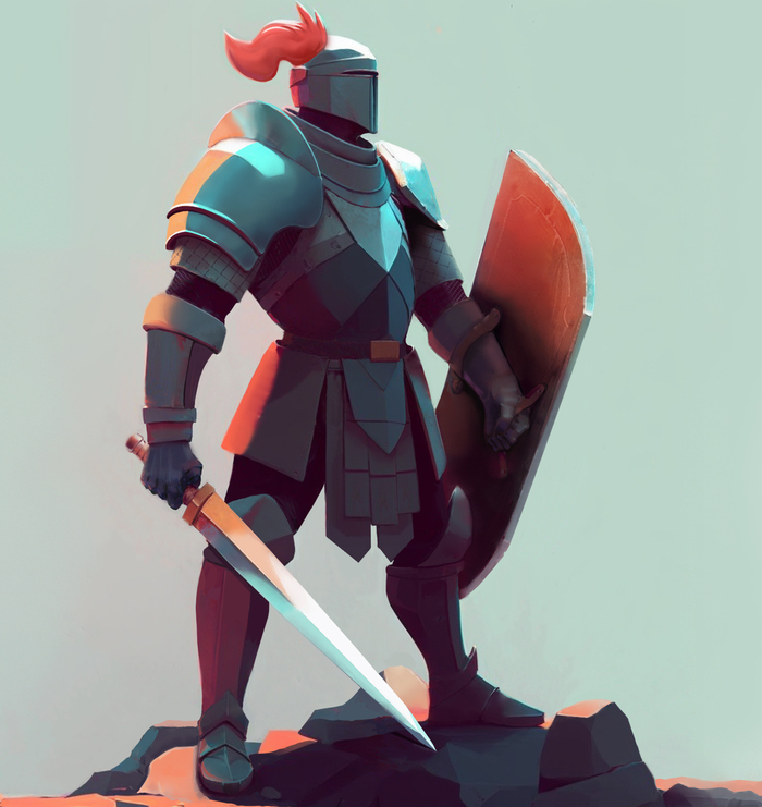 Иллюстрация Knight в стиле 2d | Illustrators.ru