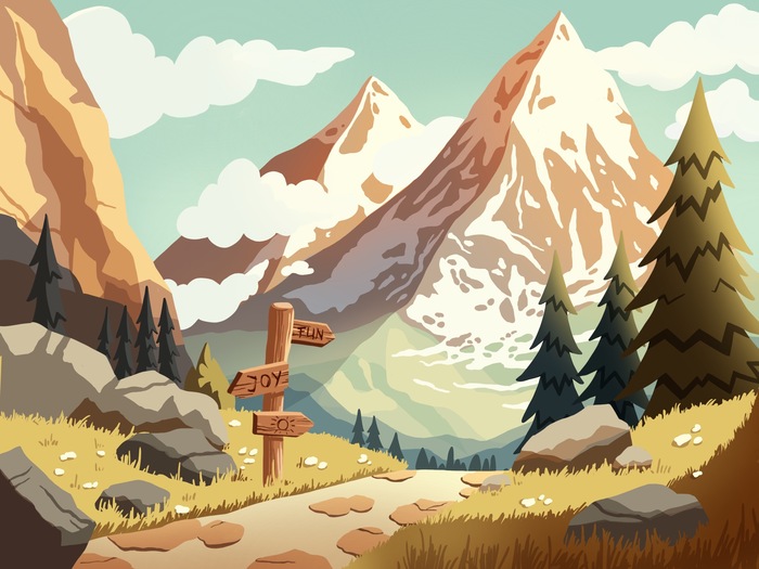 Иллюстрация Procreate tutorial в стиле 2d | Illustrators.ru