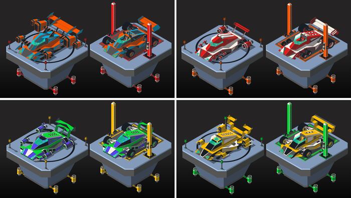 Иллюстрация Racing Runners в стиле 2d | Illustrators.ru