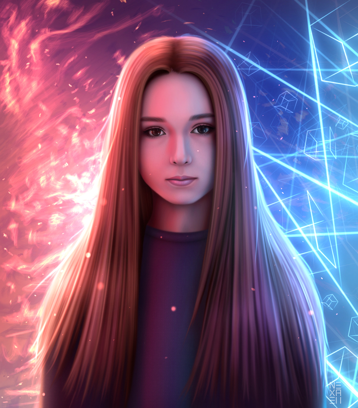 Иллюстрация Kamila Valieva 3 в стиле 2d | Illustrators.ru