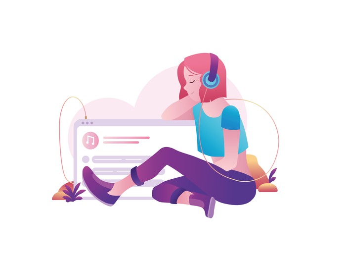 Иллюстрация Модная девушка в стиле компьютерная графика