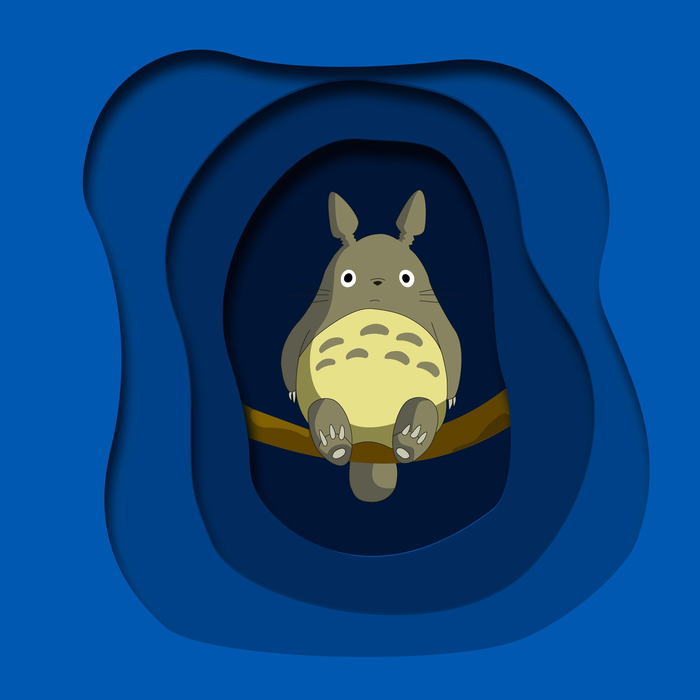 Иллюстрация Тоторо в стиле 2d, 3d | Illustrators.ru