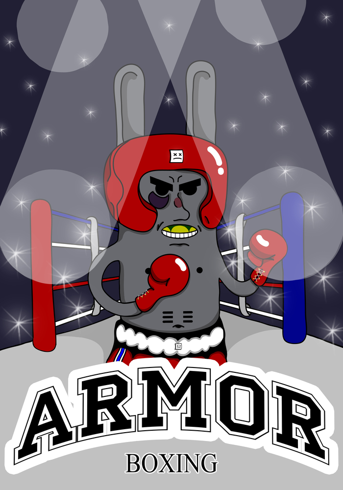 Иллюстрация Armor Boxing в стиле 2d | Illustrators.ru