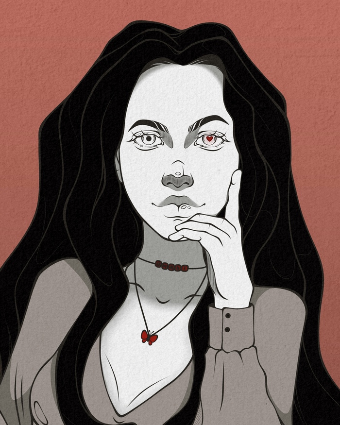 Иллюстрация влюбленность | Illustrators.ru