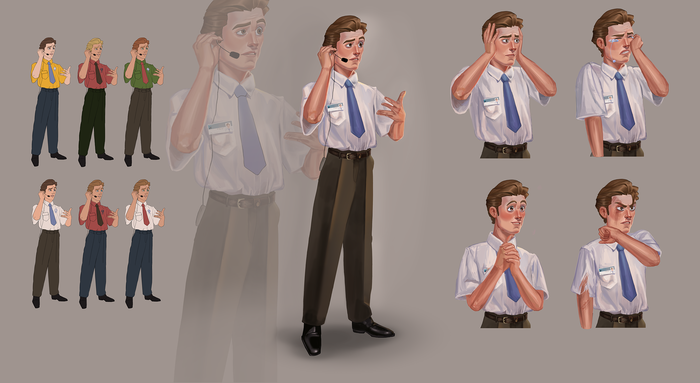 Иллюстрация Концепт персонажа в стиле 2d, cg, game dev