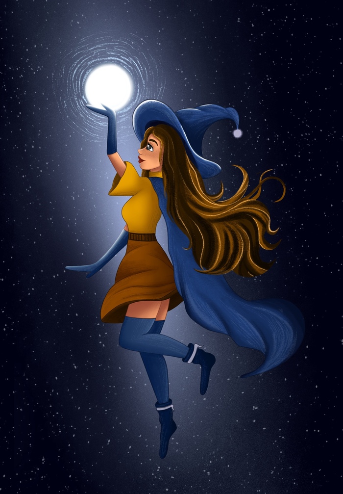 Иллюстрация Character for book “Witch” в стиле 2d | Illustrators.ru