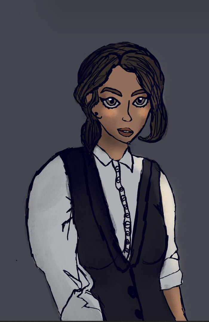 Иллюстрация Девушка в стиле 2d | Illustrators.ru