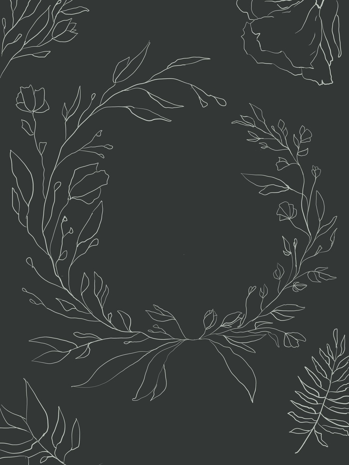 Иллюстрация Венок LoranMihal в стиле графика | Illustrators.ru