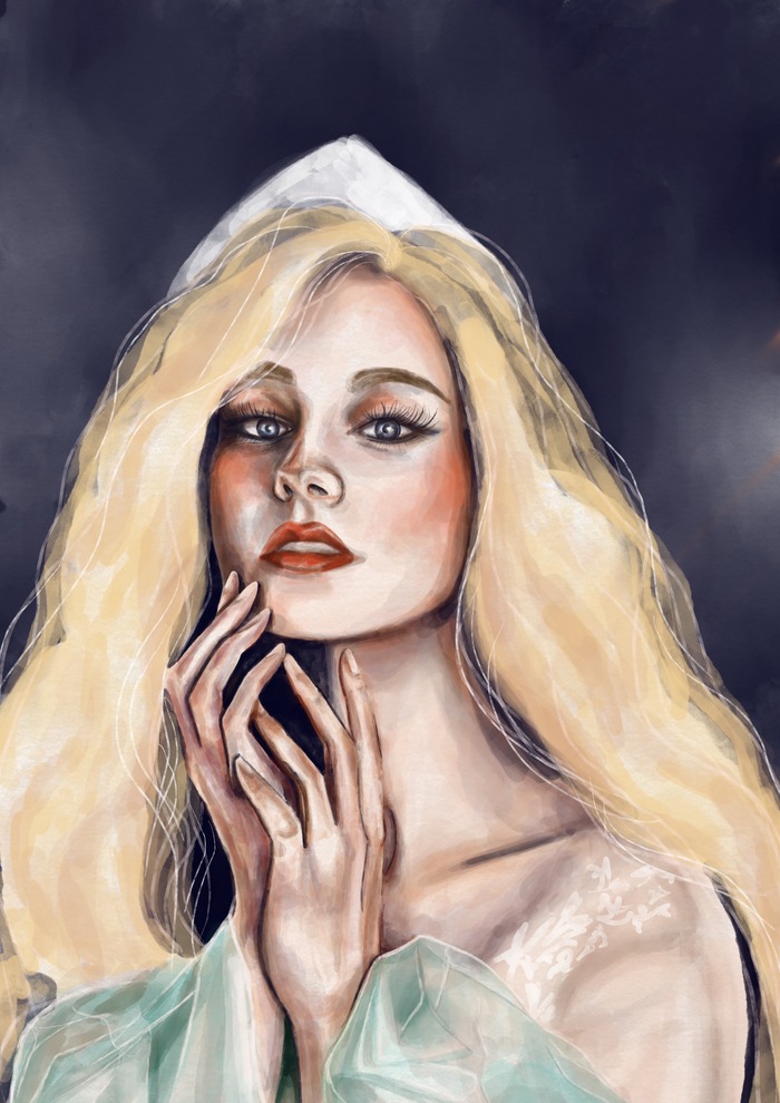 Иллюстрация Акварель в Procreate в стиле 2d, академический