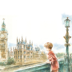 Иллюстрация Флор и Бланшефлор. в стиле классика, книжная графика,