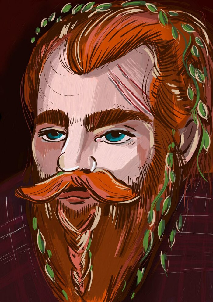 Иллюстрация Житель леса в стиле 2d | Illustrators.ru