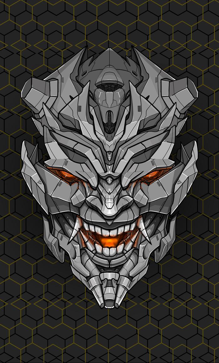 Иллюстрация Cyber mask ver 2.0 (The Transformers) в стиле 2d,