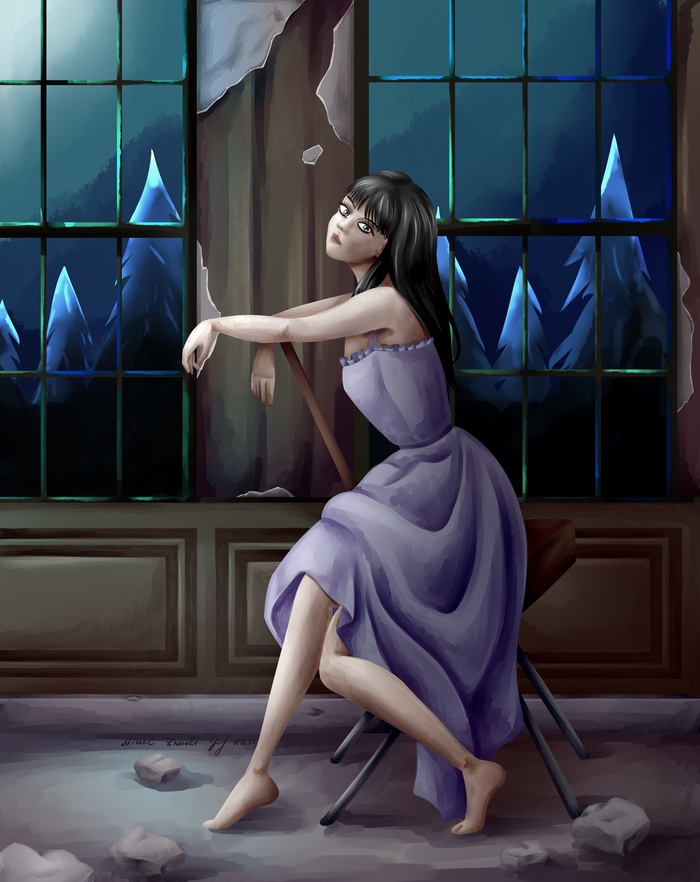 Иллюстрация Ночь в стиле 2d, cg, реализм | Illustrators.ru