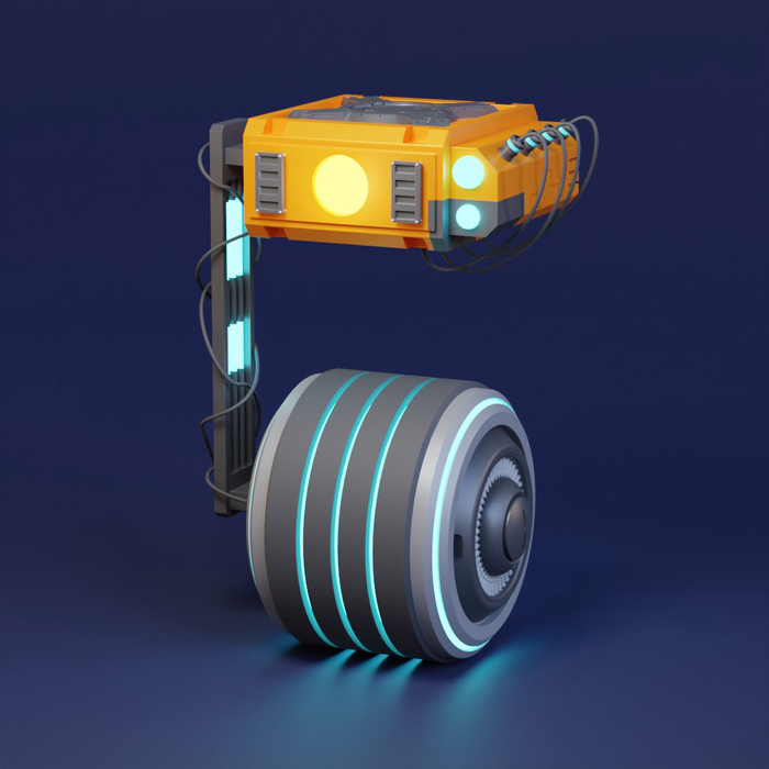 Иллюстрация Робот 3d в стиле 3d | Illustrators.ru