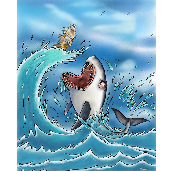 Иллюстрация "Baron Munchausen" Illustration в стиле 2d,