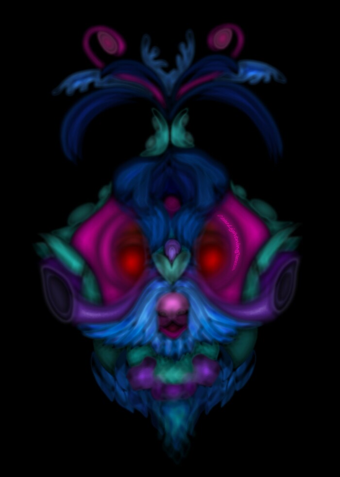 Иллюстрация Портретик сюрреалистического создания в стиле cg