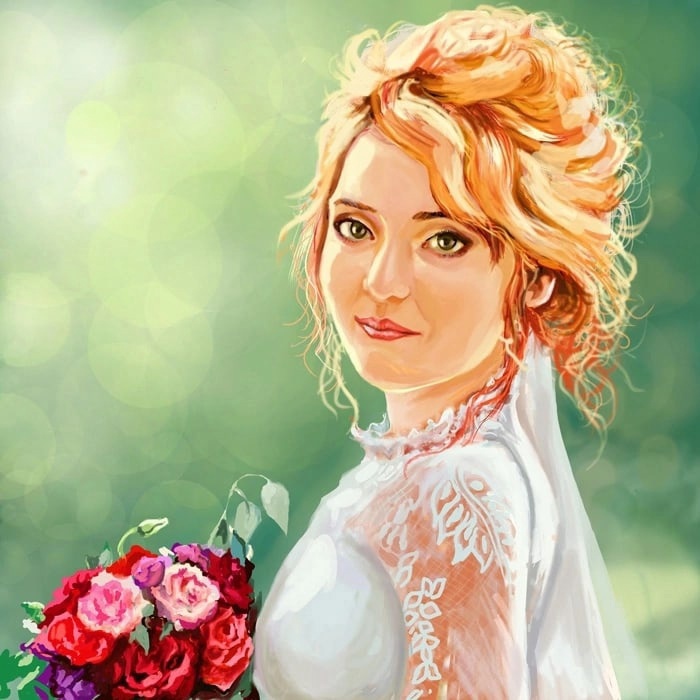 Иллюстрация Невеста в стиле 2d | Illustrators.ru