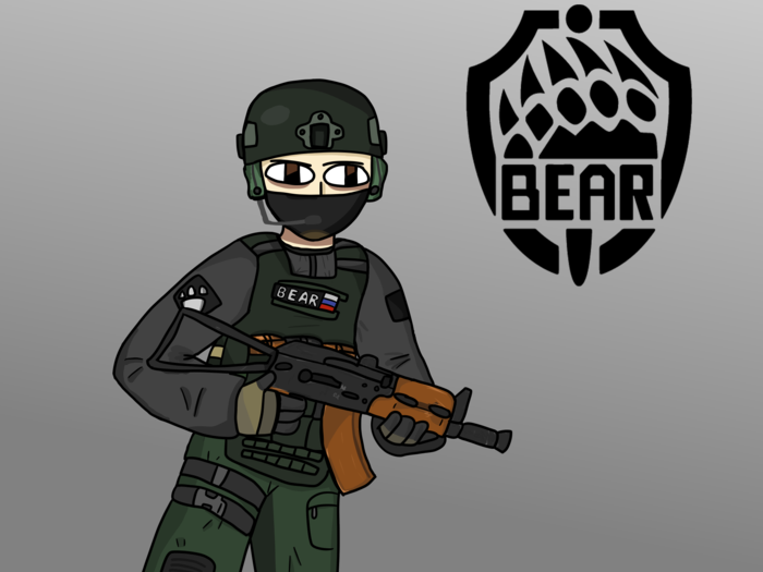 Иллюстрация pmc bear | Illustrators.ru