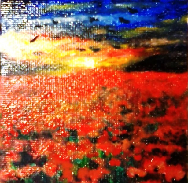 Иллюстрация Холст на магните. "Закат" | Illustrators.ru