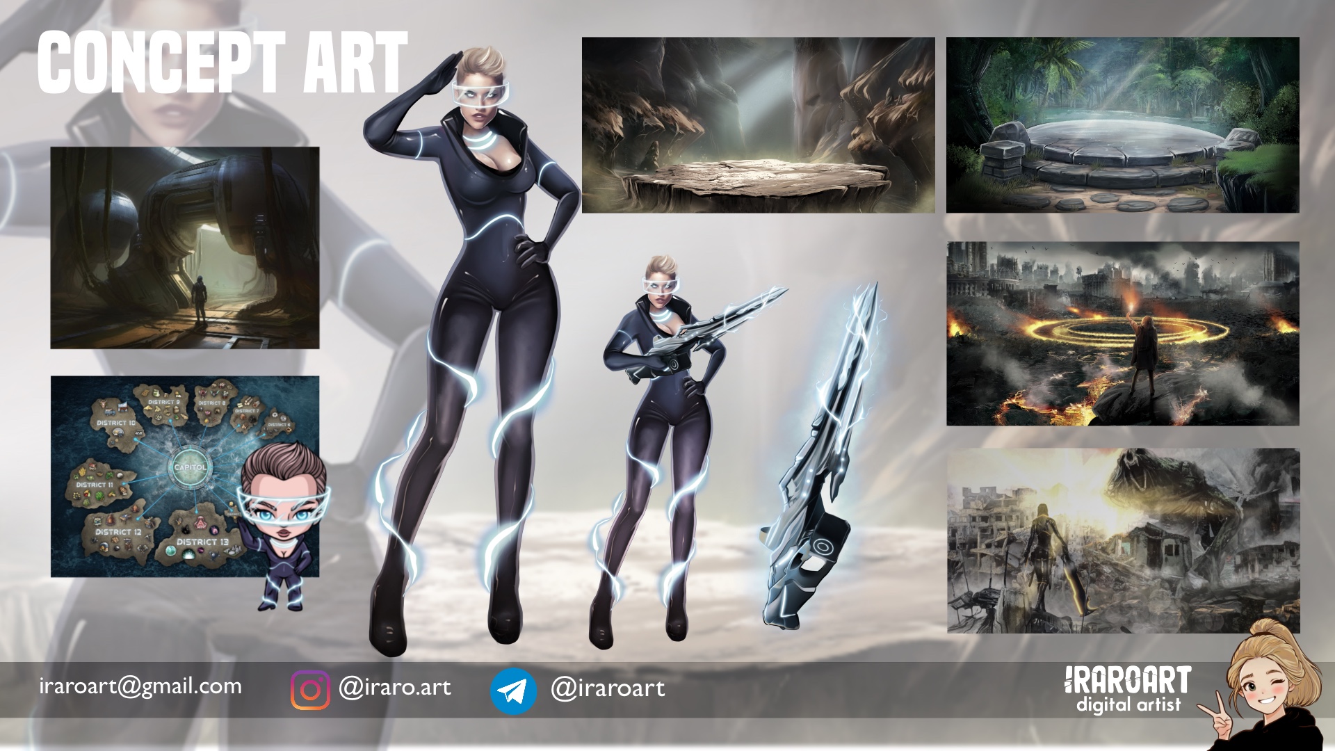 Иллюстрация Концепт персонажа в стиле 2d, cg, game dev