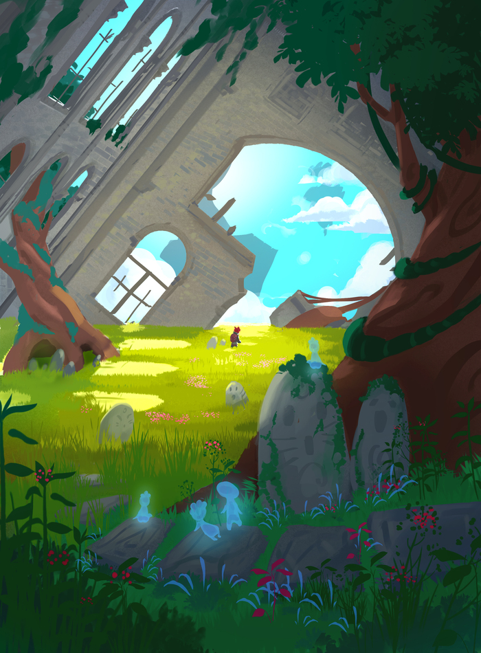 Иллюстрация Наблюдатели в стиле game dev | Illustrators.ru