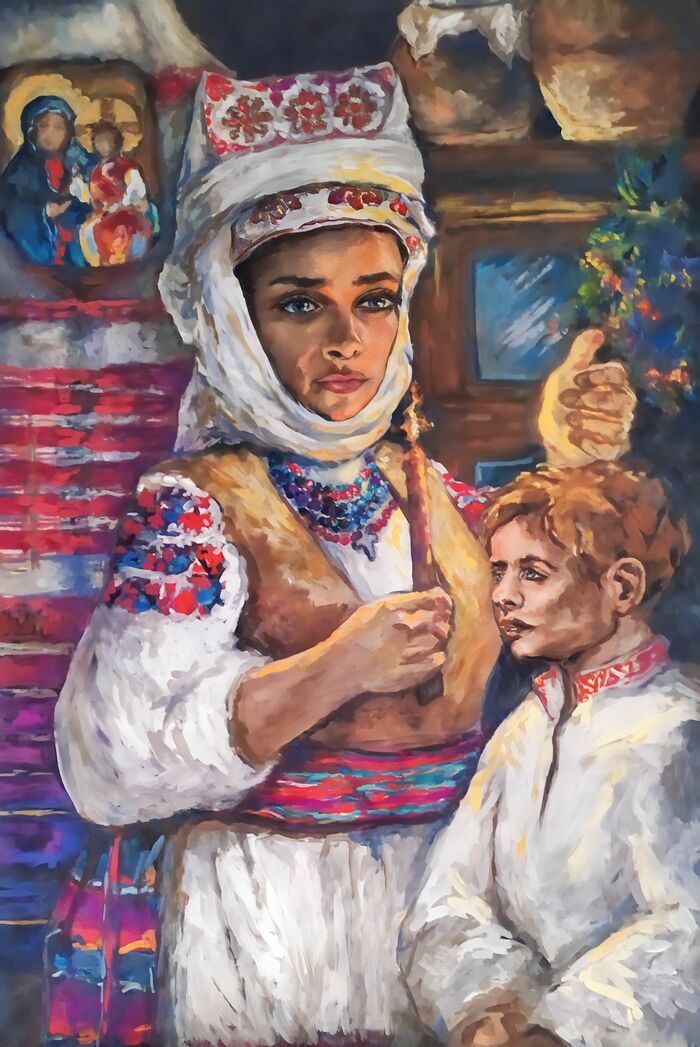 Иллюстрация Знахарка. Белорусское полесье | Illustrators.ru