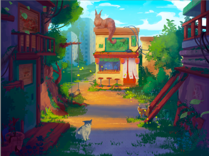 Иллюстрация Лето в стиле game dev | Illustrators.ru