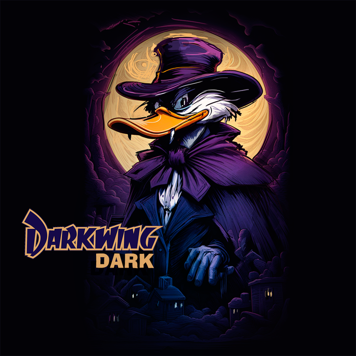 Иллюстрация Darkwing Dark в стиле 2d, детский, карикатура