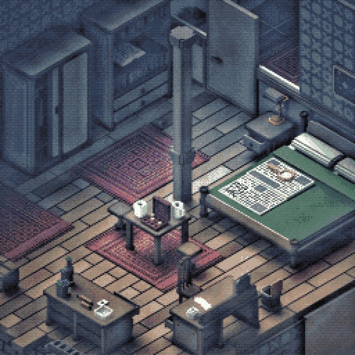 Иллюстрация HOTEL [Room №3] в стиле 2d, game dev | Illustrators.ru