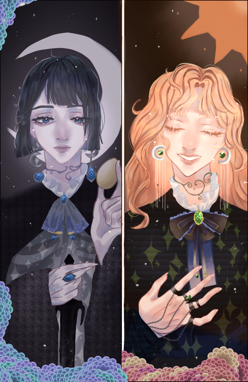 Иллюстрация Василиса и Кощей в стиле 2d | Illustrators.ru