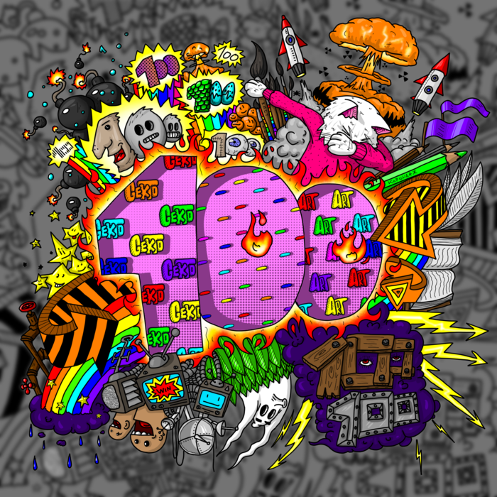 Иллюстрация 100 в стиле 2d, graffiti | Illustrators.ru