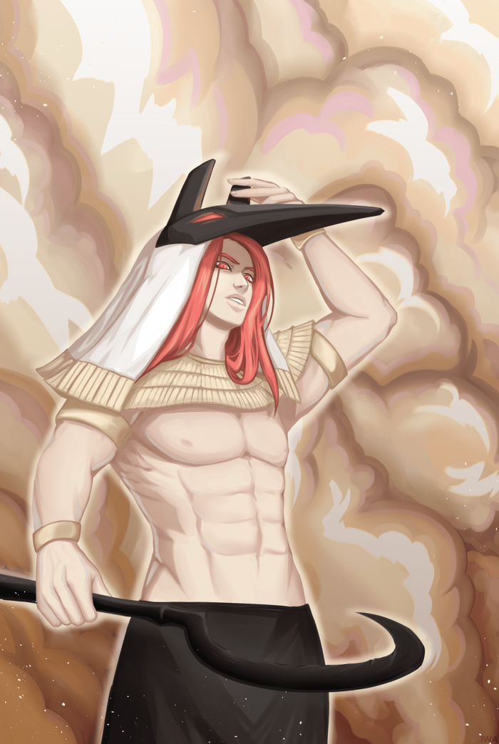 Иллюстрация Сет (Манхва Эннеада) - фанарт в стиле персонажи