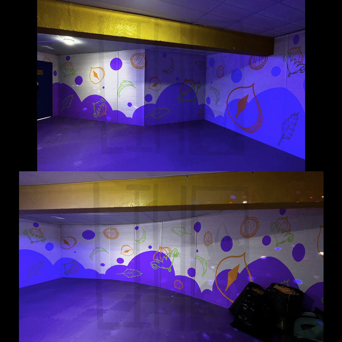 Иллюстрация Дизайн росписи стен