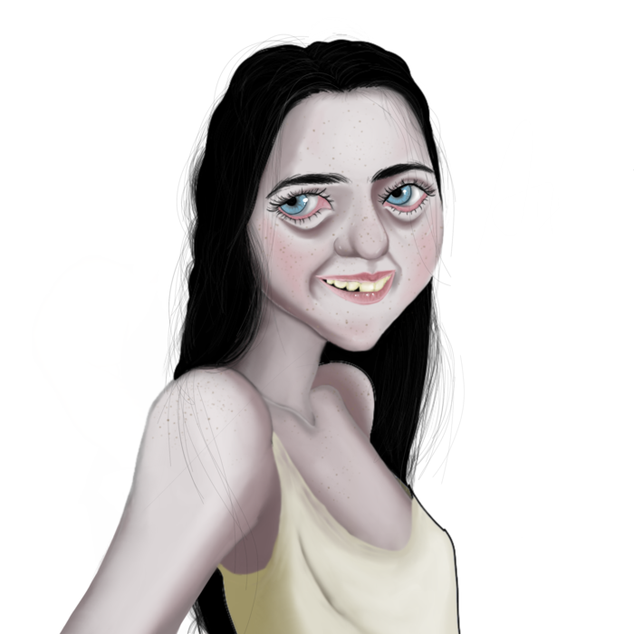 Иллюстрация Автопортрет в стиле 2d, скетчи | Illustrators.ru