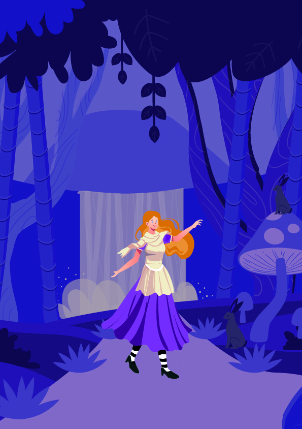 Иллюстрация Alice in Wonderland в стиле 2d | Illustrators.ru