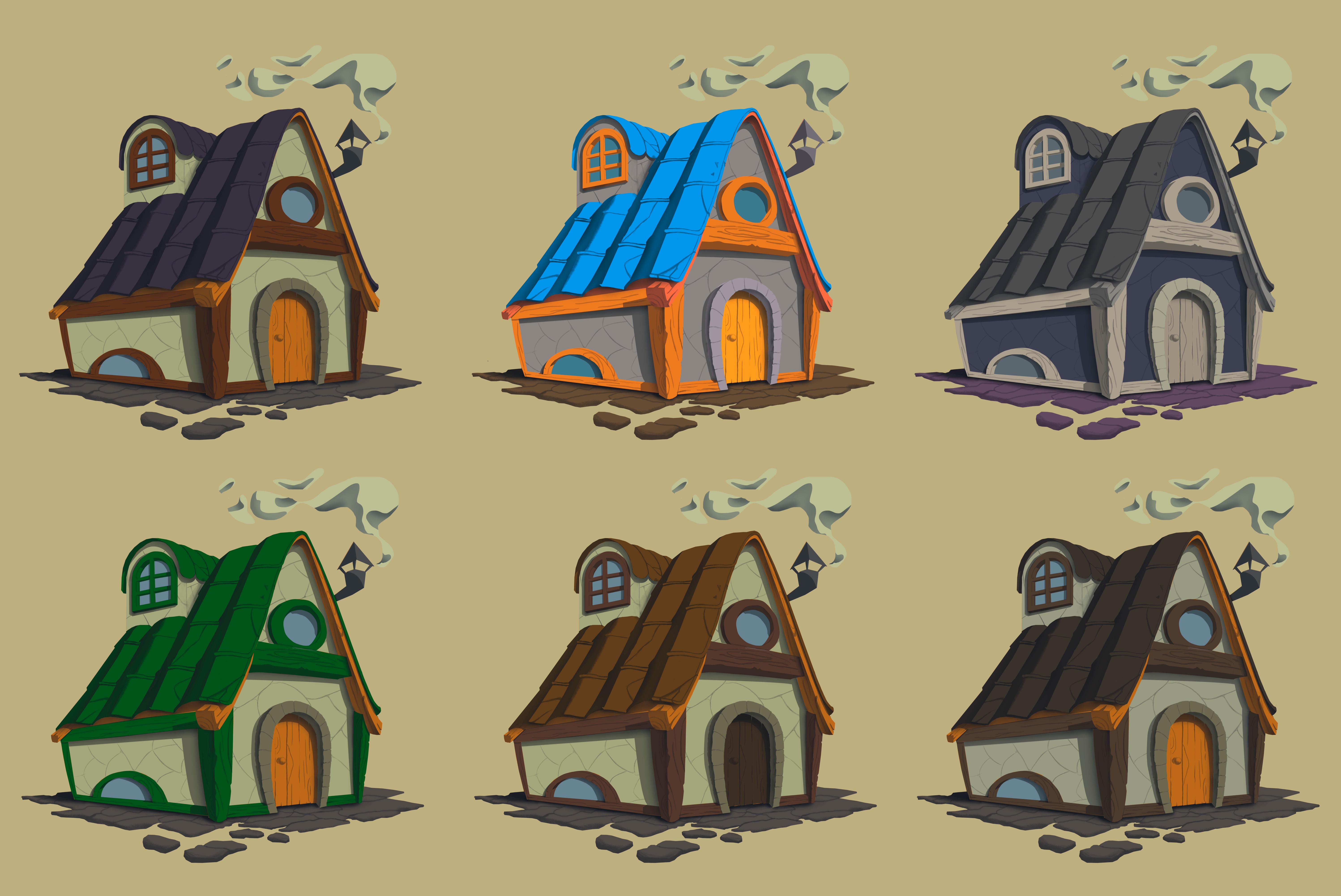 Иллюстрация Дом в стиле 2d | Illustrators.ru