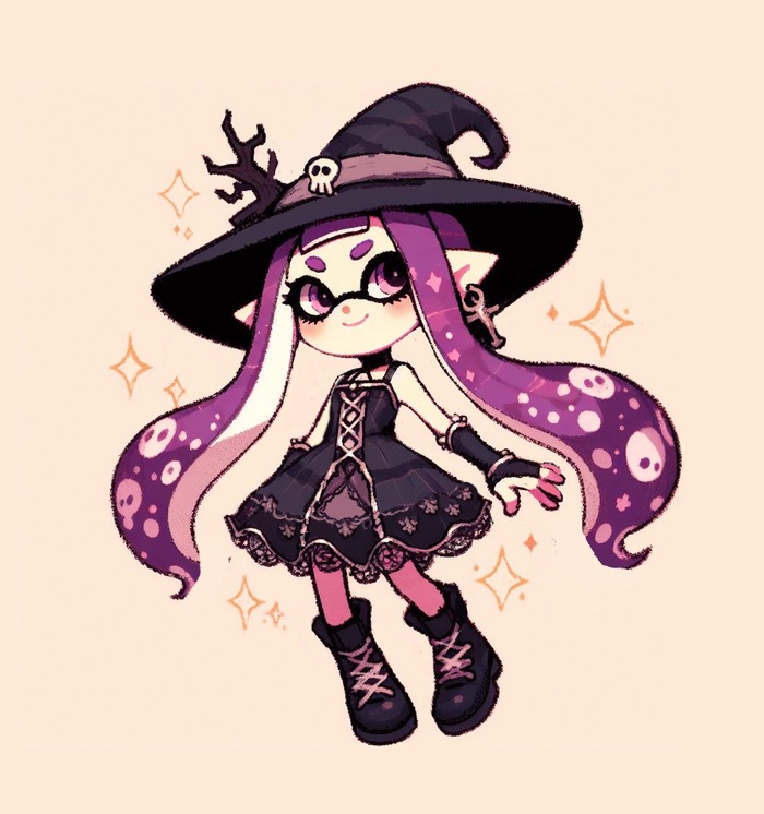 Иллюстрация Splatoon Witch | Illustrators.ru