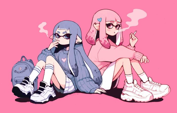 Иллюстрация Splatoon Girls | Illustrators.ru