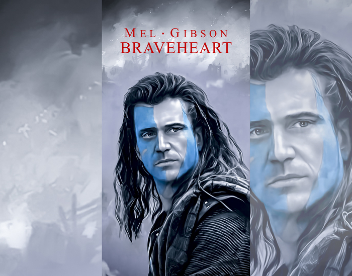 Иллюстрация braveheart poster(digital art) в стиле компьютерная