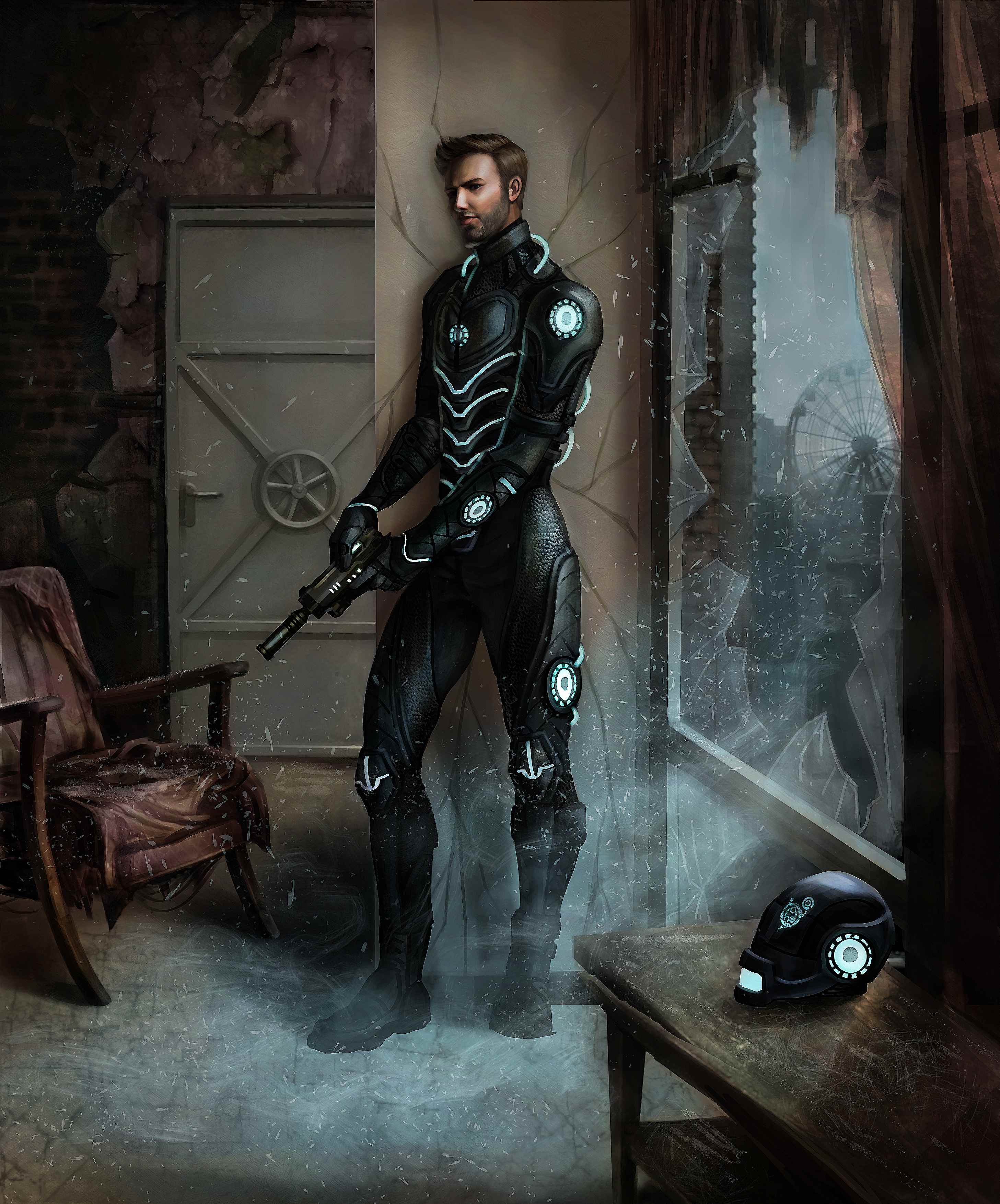 Иллюстрация agent в стиле 2d, cg, game dev | Illustrators.ru